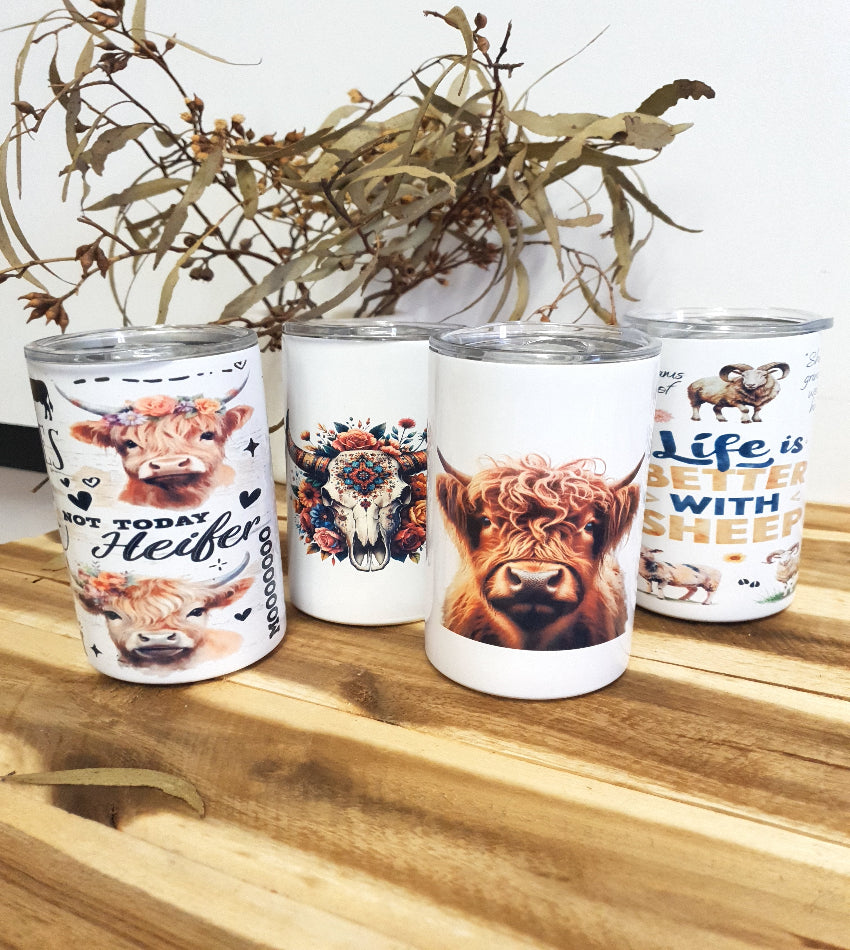 Mini Reusable Farm Travel Cups – 12oz – Simple Country Living Shop